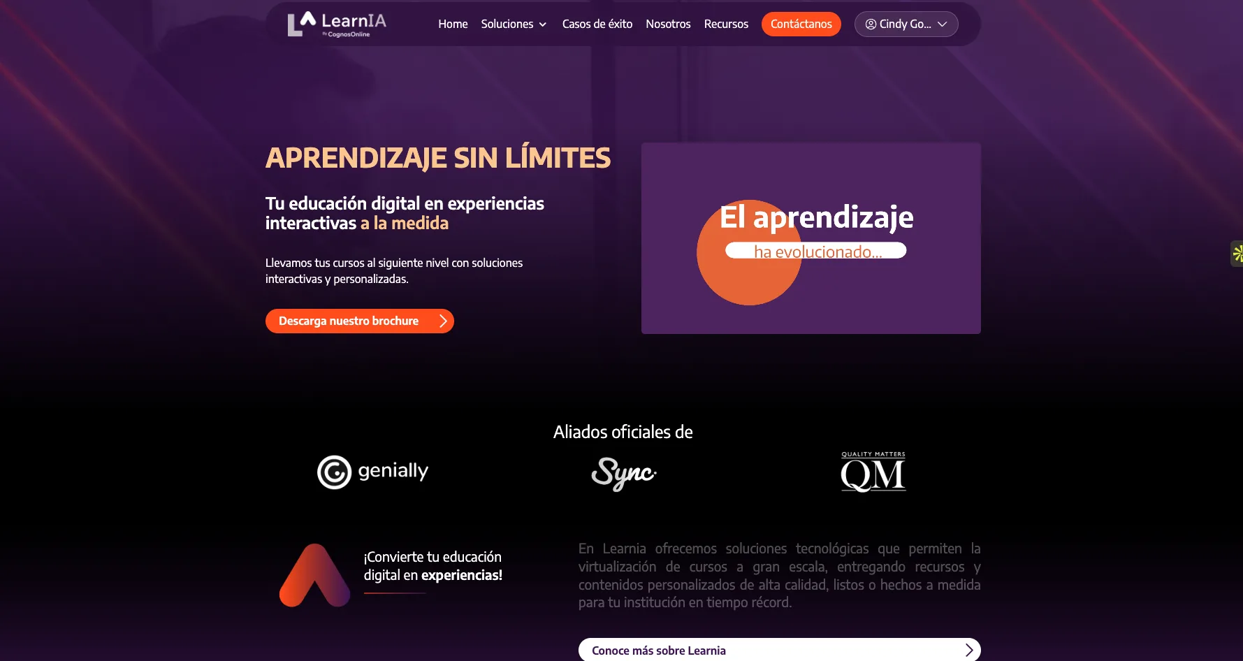 Learnia - virtualización de experiencias de aprendizaje